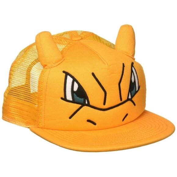 Pokemon | Accessories | Pokemon Charizard Collectible Snapback Trucker Hat With Ears Baseball ...